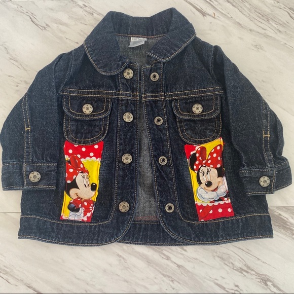 Carter's | Jackets & Coats | Carters Custom Minnie Mouse Jean Jacket ...